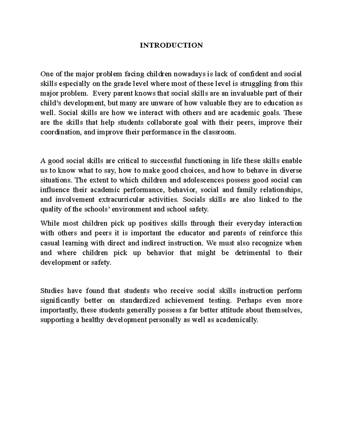 Introduction - ]gvhbnm - INTRODUCTION One of the major problem facing ...