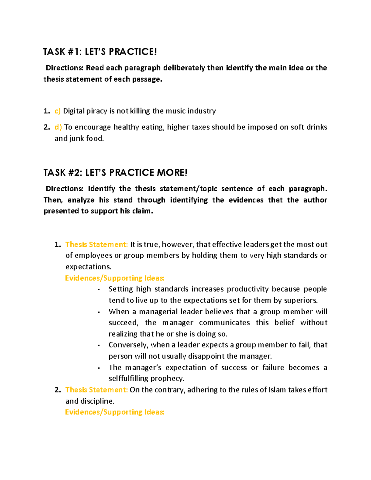 WEEK 8 - WEEK 8. This is a week eight activity for EAPP subject. - TASK ...