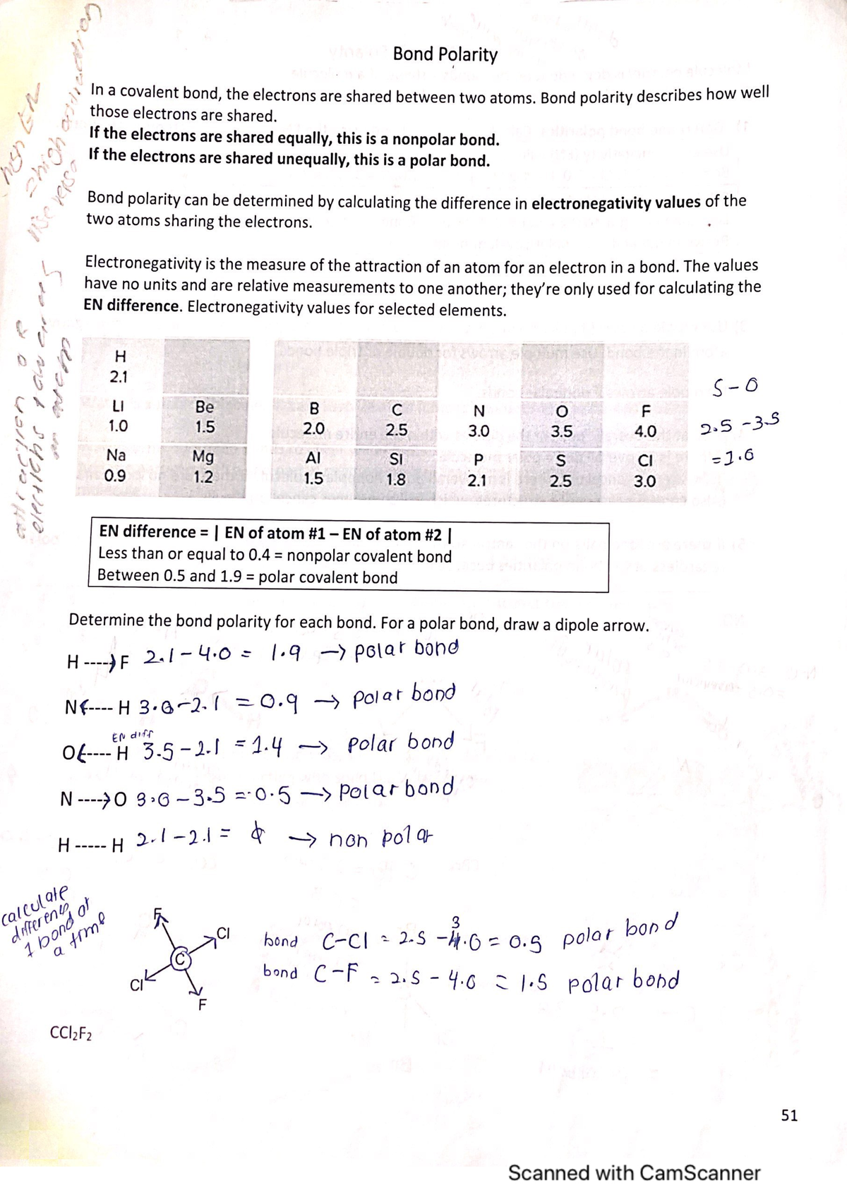 Bond polarity questions and answers - CHEM 9 - Studocu