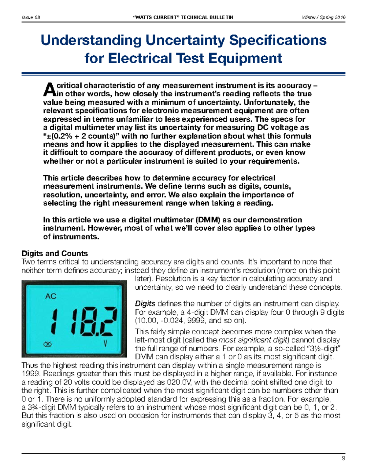 APP-Uncertainty Specs - Understanding Uncertainty Specifications for ...
