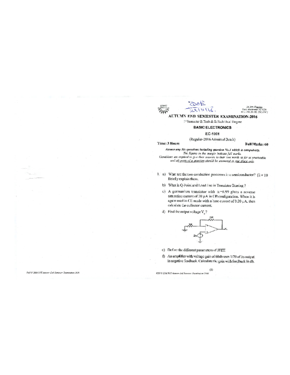 Basic Electrical Notes - Basic Electrical Engineering - KIIT University ...