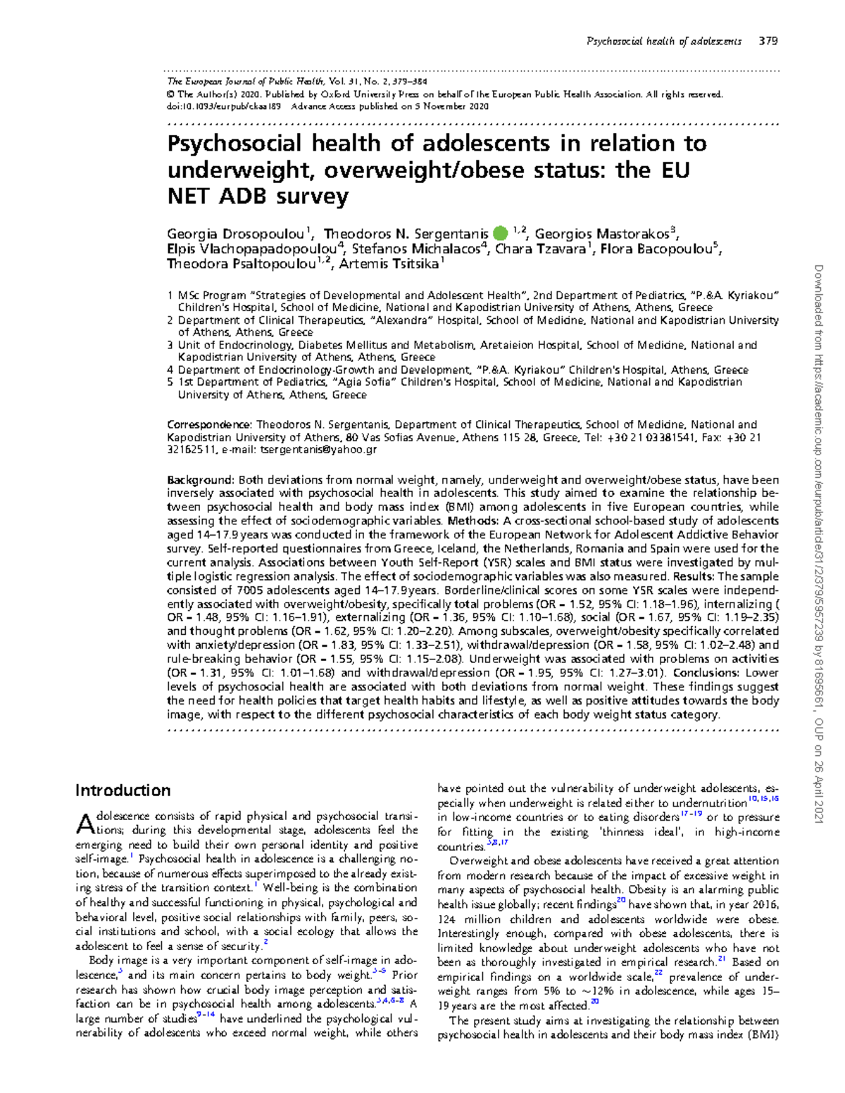 Module 2 PICO Article - - Studocu