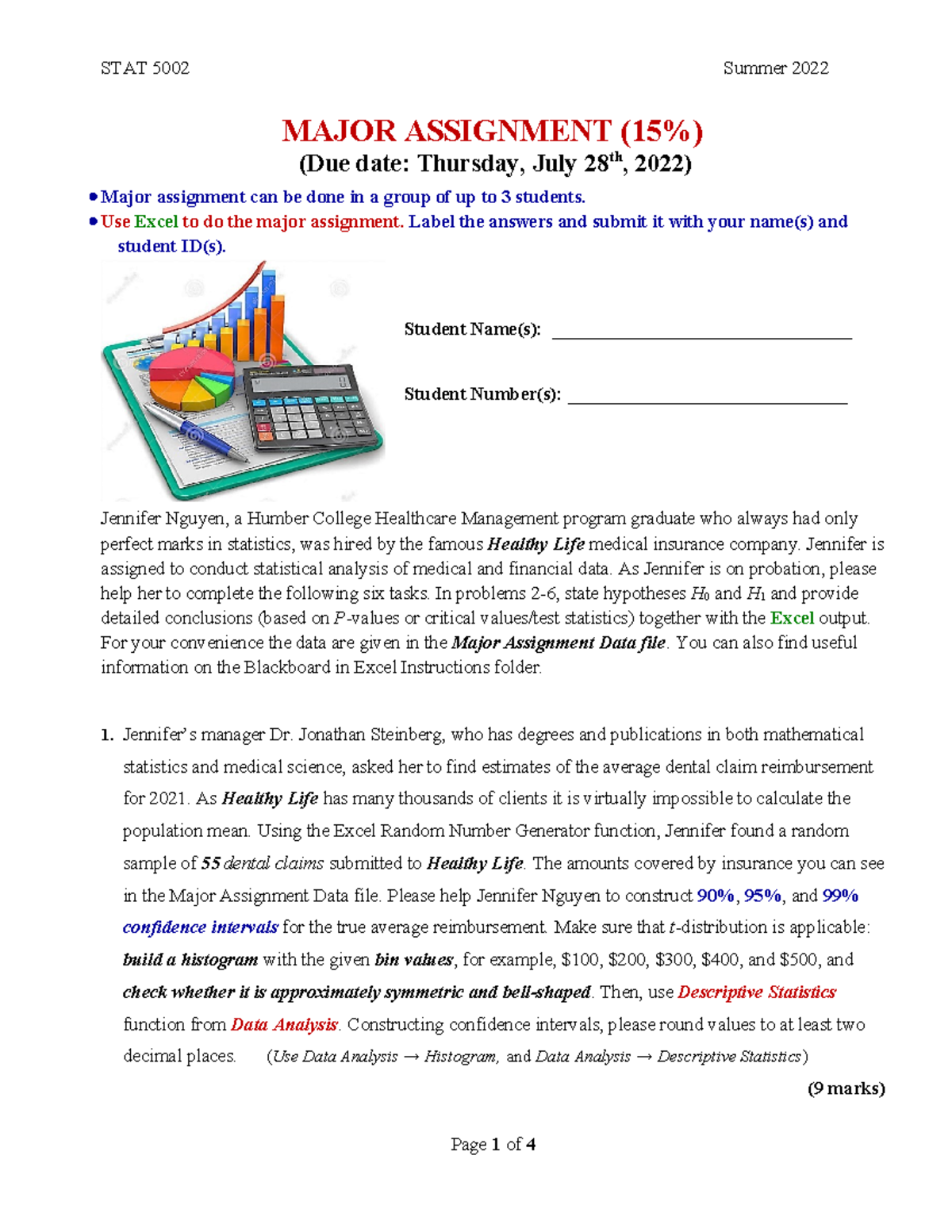 Major Assignment -Summer 2022- RLA - Tagged - MAJOR ASSIGNMENT (15% ...