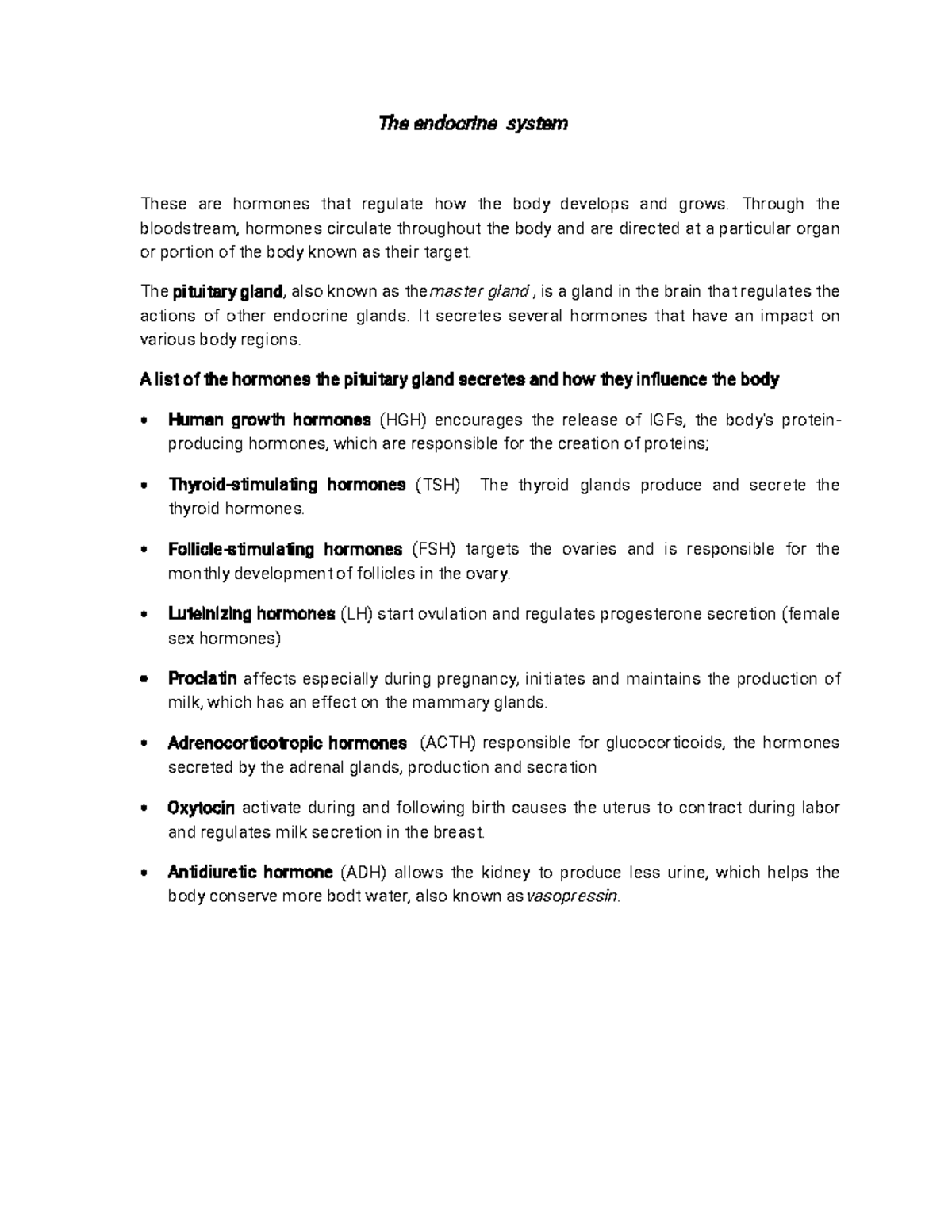 The endocrine-WPS Office - Theendocrine system These are hormones that ...