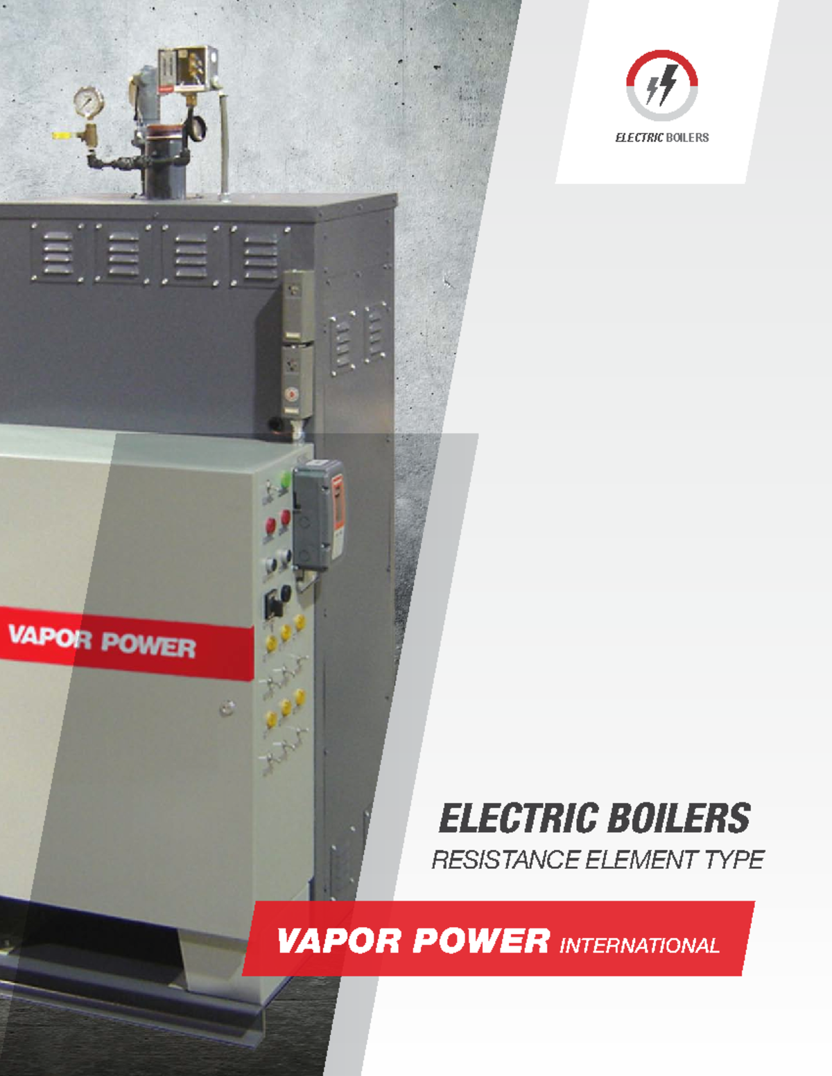 VPR Electric Brochure - notes - ELECTRIC BOILERS VAPOR POWER ...