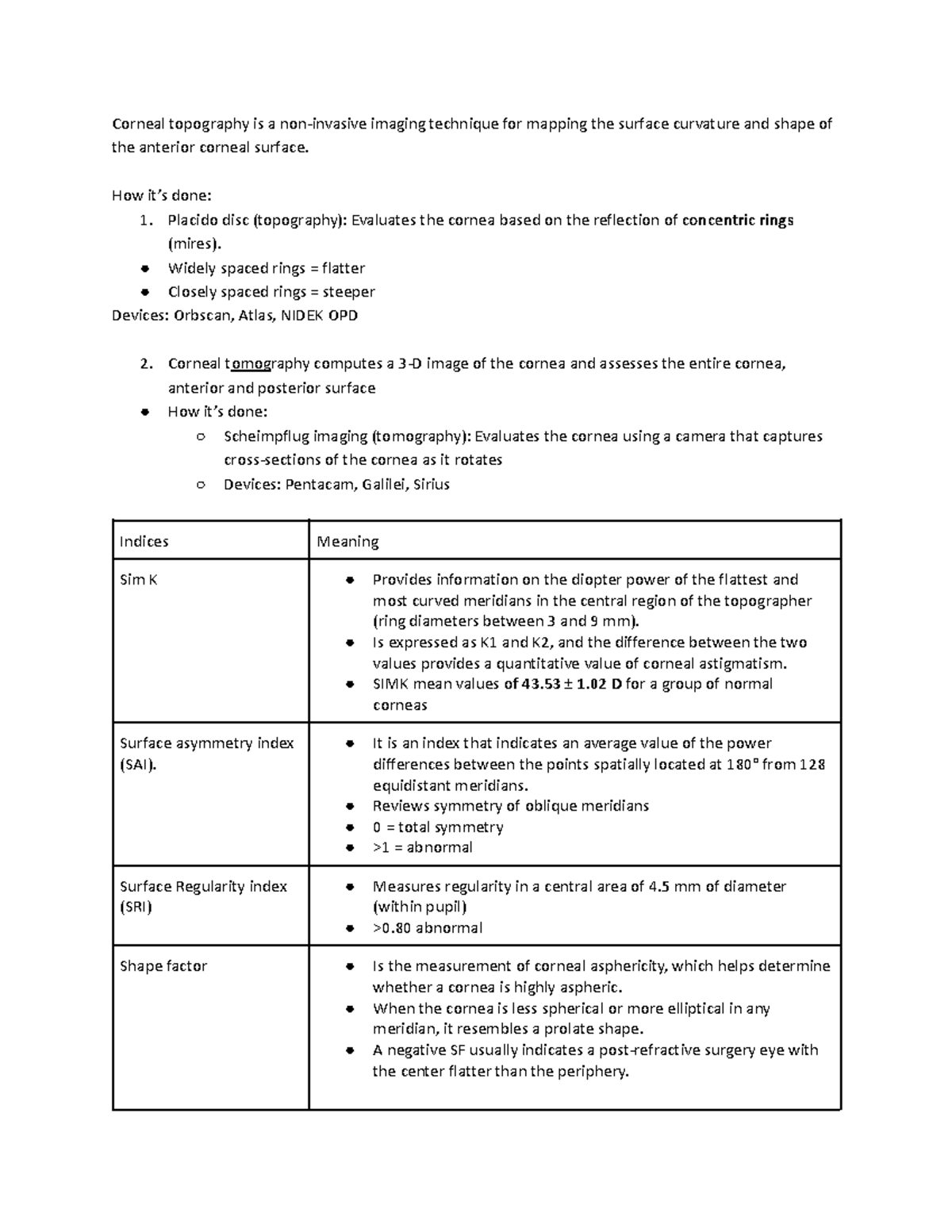 Interpreting corneal topgraphy - Corneal topography is a non-invasive ...