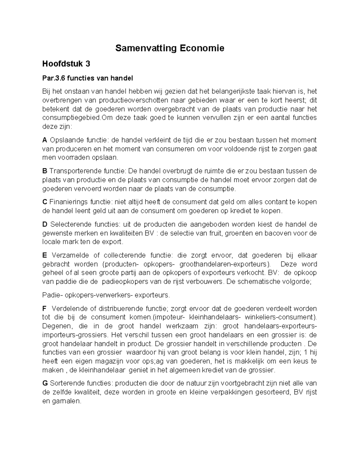 Samenvatting Economie - Samenvatting Economie Hoofdstuk 3 Par.3 ...