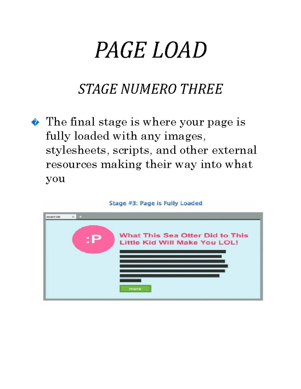 PAGE LOAD - Lecture about PAGE LOAD - PAGE LOAD STAGE NUMERO THREE 🐀 ...