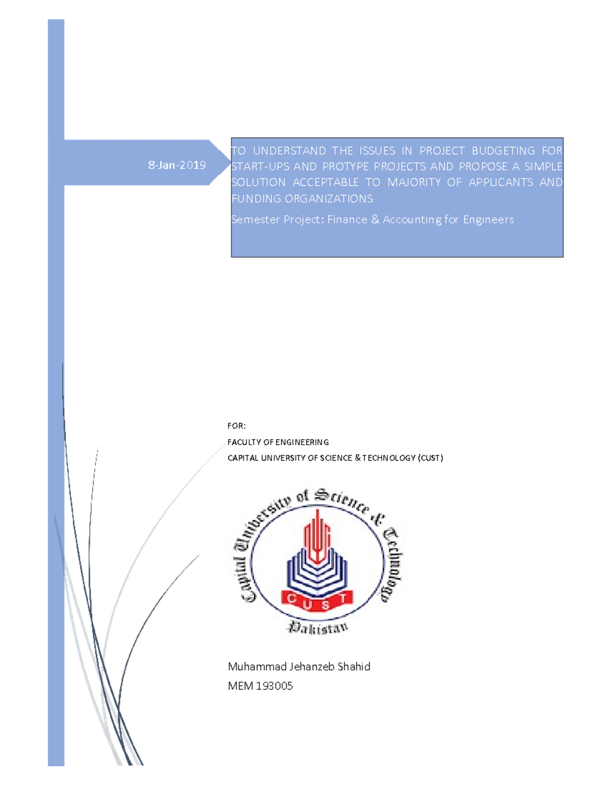 Project Document-Financial review of Papers related to budgeting - 8 ...