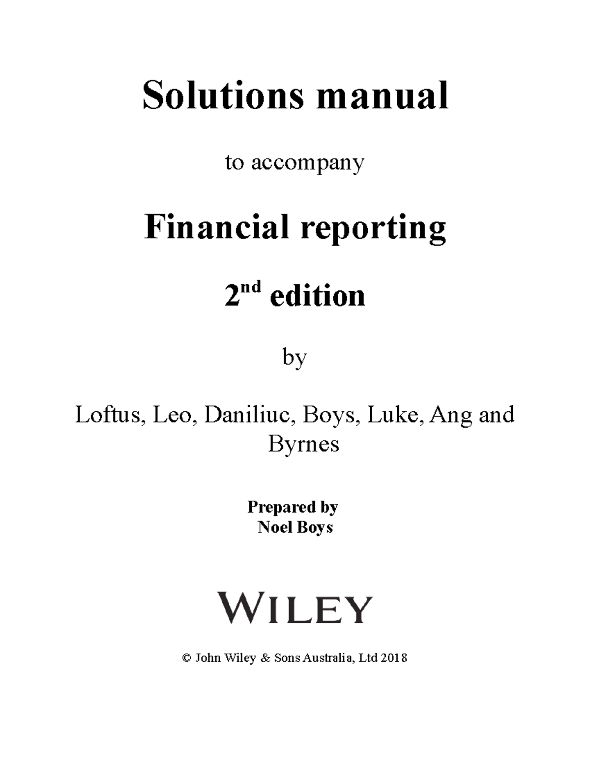 Ch20 sm loftus 2e - Book solution CH20 Operating Segments - Solutions ...