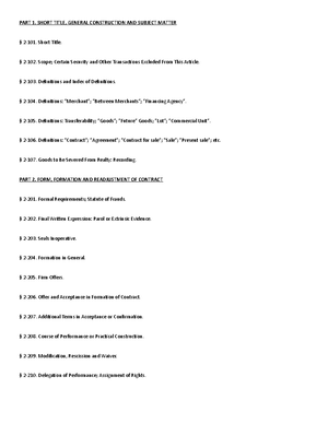 2-207 chart - LAW798 - Studocu