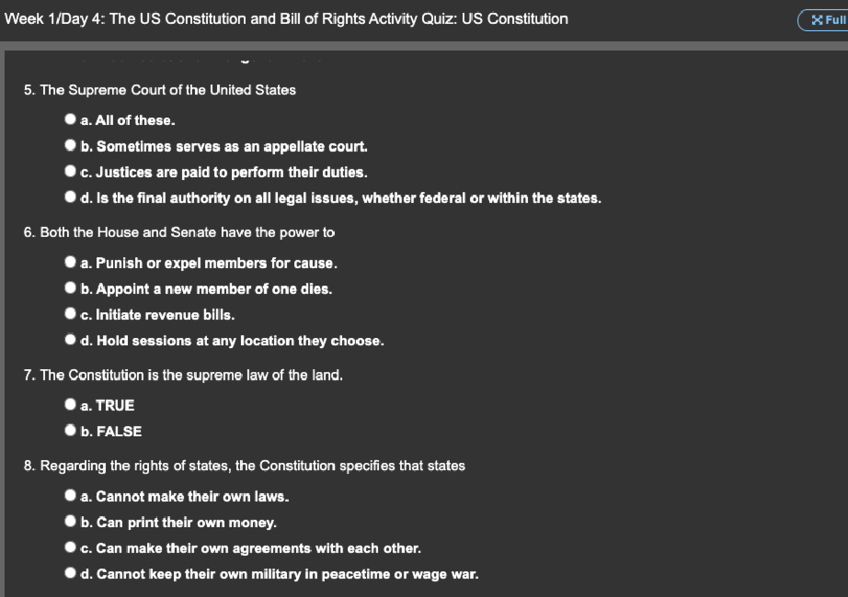 2 - Answer to Globalicium quizzes - HIST 015A - Studocu