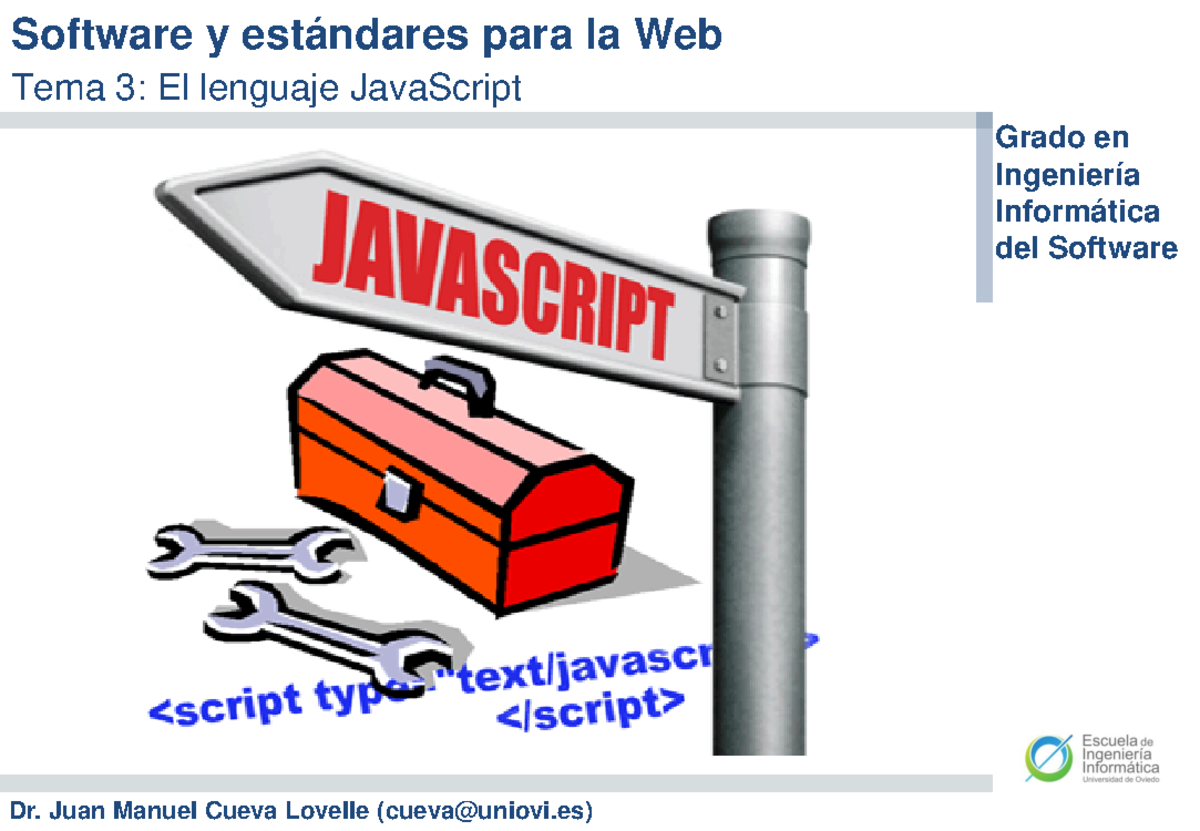 3 El lenguaje Java Script - Grado en Ingeniería Informática del ...