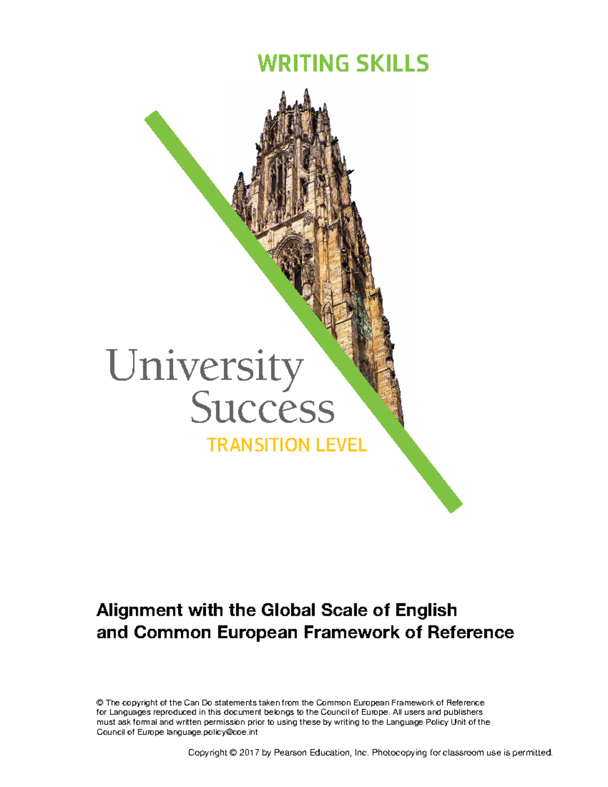 University Success Writing Transition GSE Mapping Booklet - Alignment ...