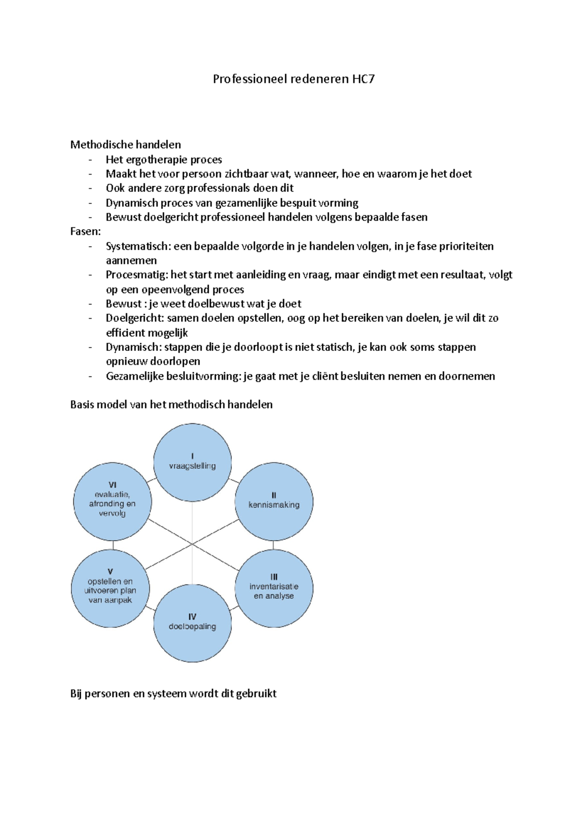 HC 7 professioneel redeneren - Professioneel redeneren HC Methodische ...