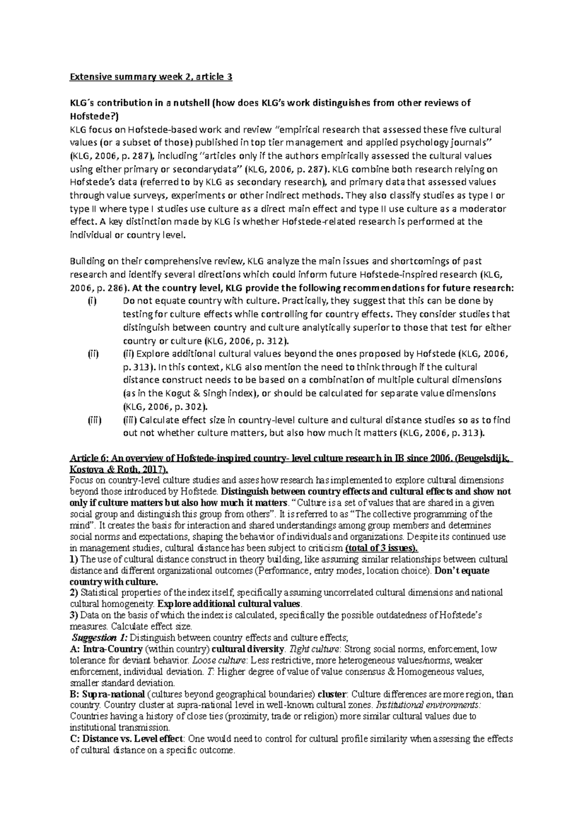 Extensive summary week 2, article 3 - Extensive summary week 2, article ...