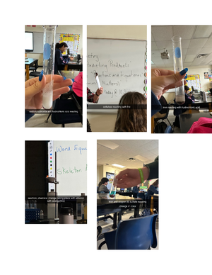 Reaction Rate Lab - Lab report. - Reaction Rate Part 1: Introduction ...
