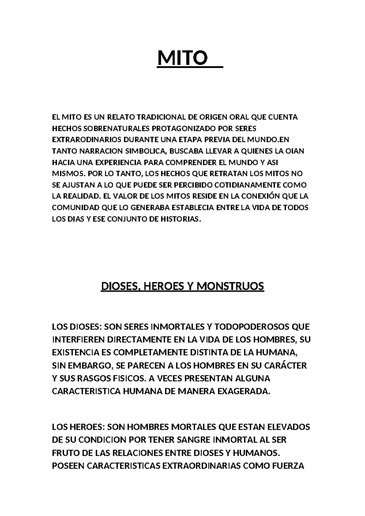 MITO -,n.,mlm,-,ml. - MITO EL MITO ES UN RELATO TRADICIONAL DE ORIGEN ...