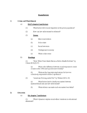 August 24th - Reading material notes - 8/24/ 5 fallacies of Racism 1 ...