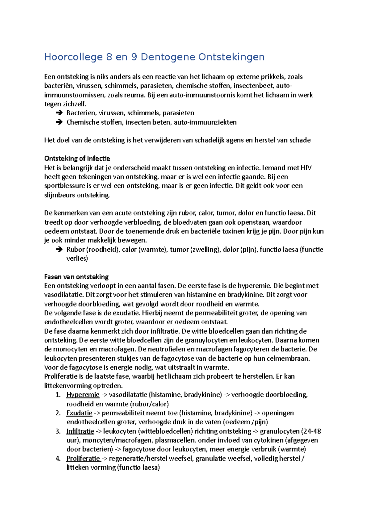 Hoorcollege 8 en 9 Dentogene Ontstekingen - Hoofd en hals 2 - Radboud ...