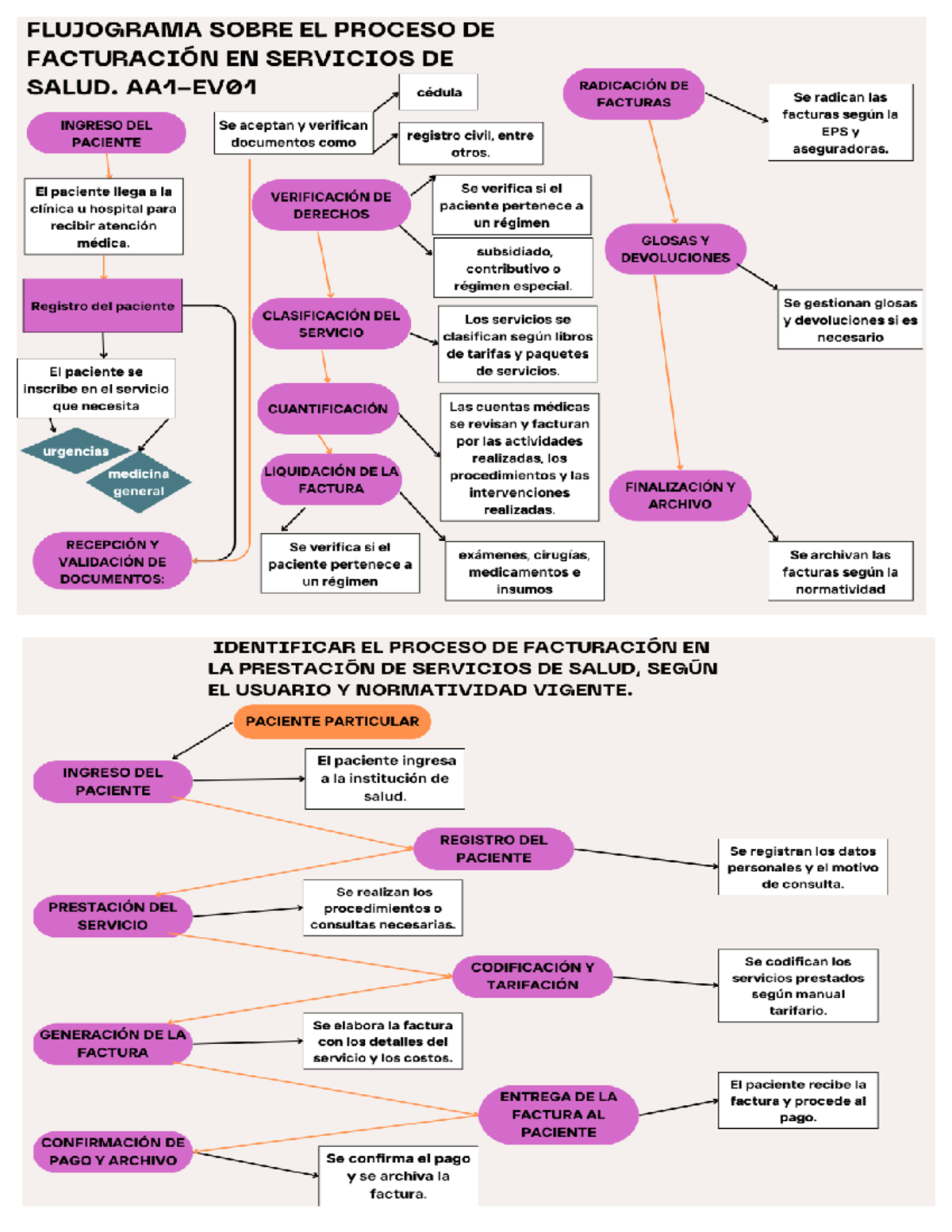 Facturación DE LOS Servicios EN Salud - FLUJIOGRAMA SOBRE EL PROCESO DE ...
