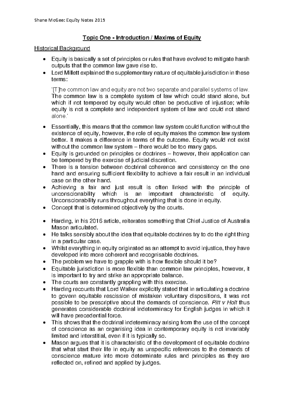 Equity Notes 2019 - Warning: TT: undefined function: 32 Topic One ...