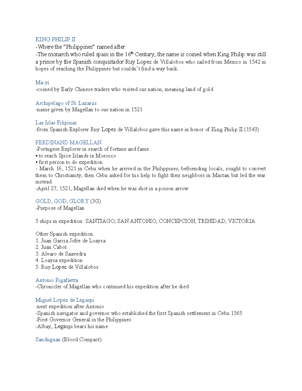 Reviewer for Philippine History - KING PHILIP II -Where the ...