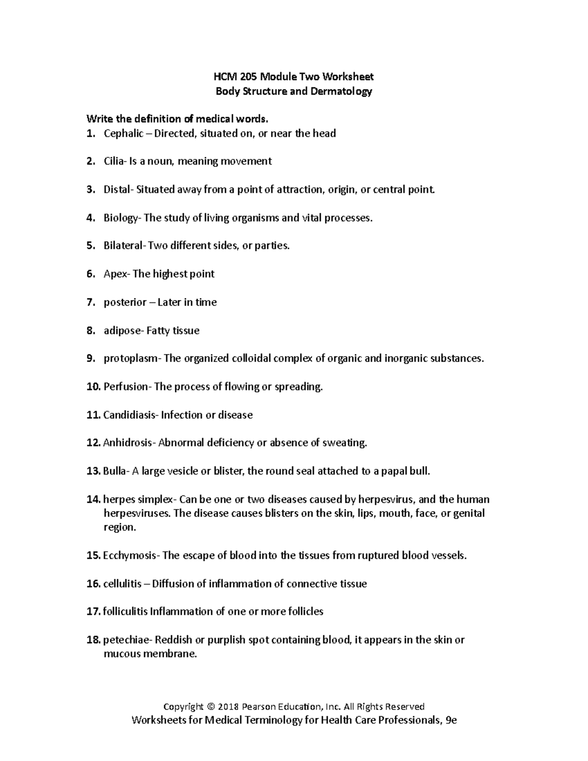 HCM 205 Module Two Worksheet - HCM 205 Module Two Worksheet Body ...