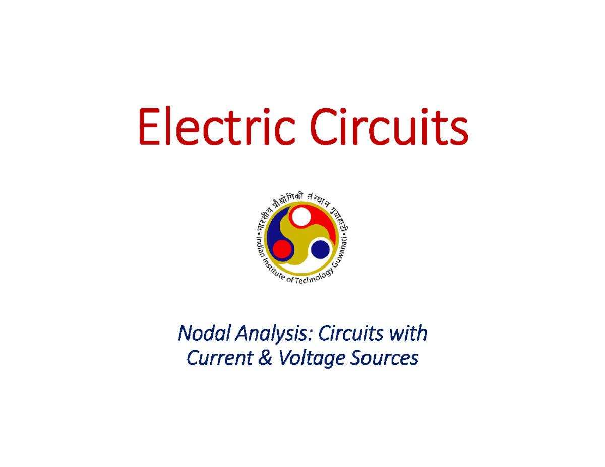 03 Nodal Analysis - Electric Circuits Nodal Analysis: Circuits with Current & Voltage Sources ...
