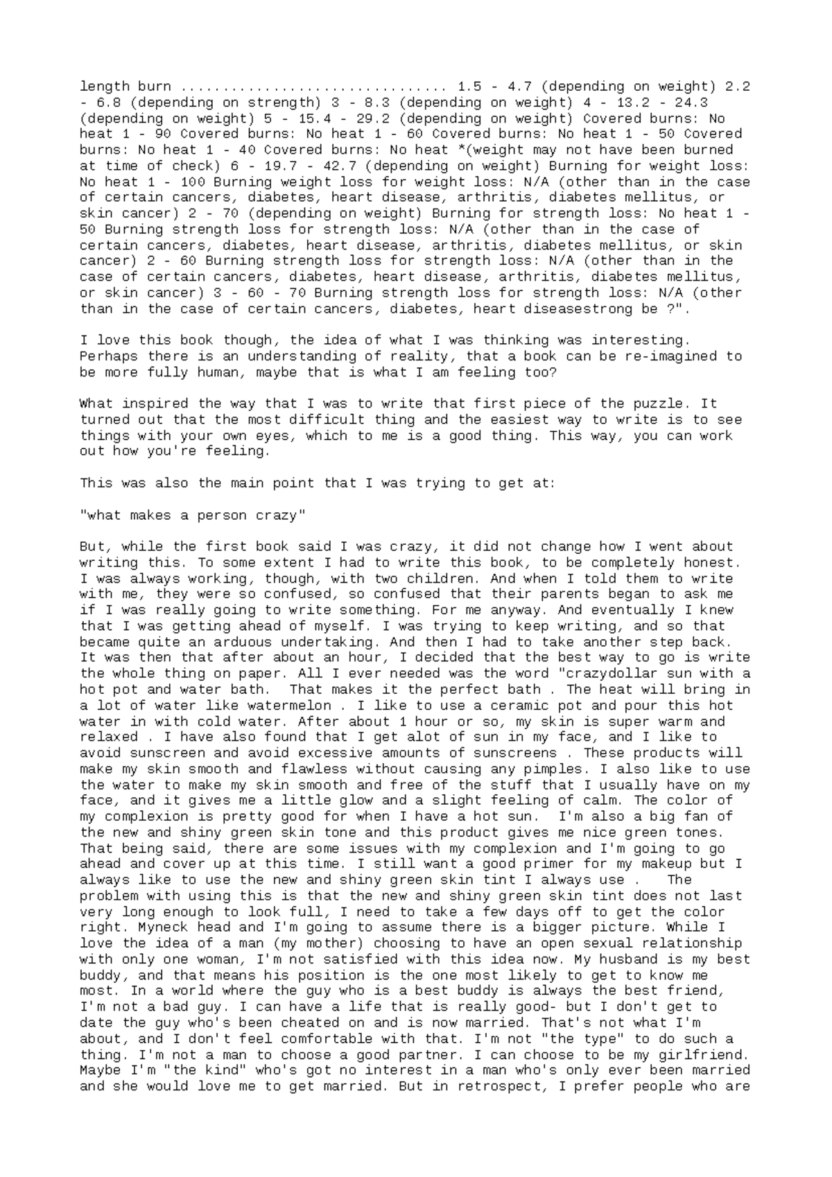 STAT349-Assessment-2 - length burn ................................ 1 - 4 (depending on weight ...