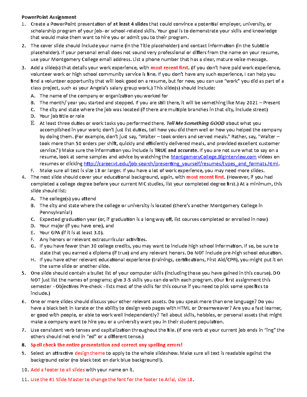 Power Point Assignment 1 2022 - PowerPoint Assignment Create a ...