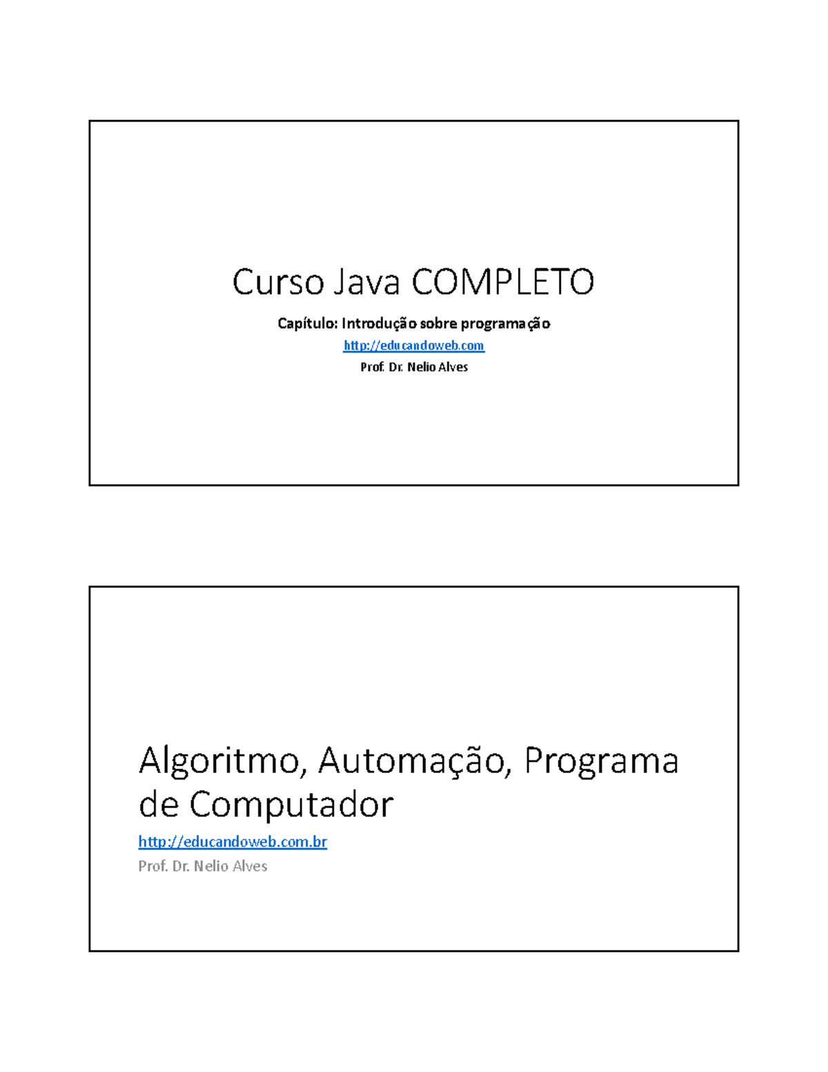 02 conceitos de programacao - Curso Java COMPLETO Capítulo: Introdução ...