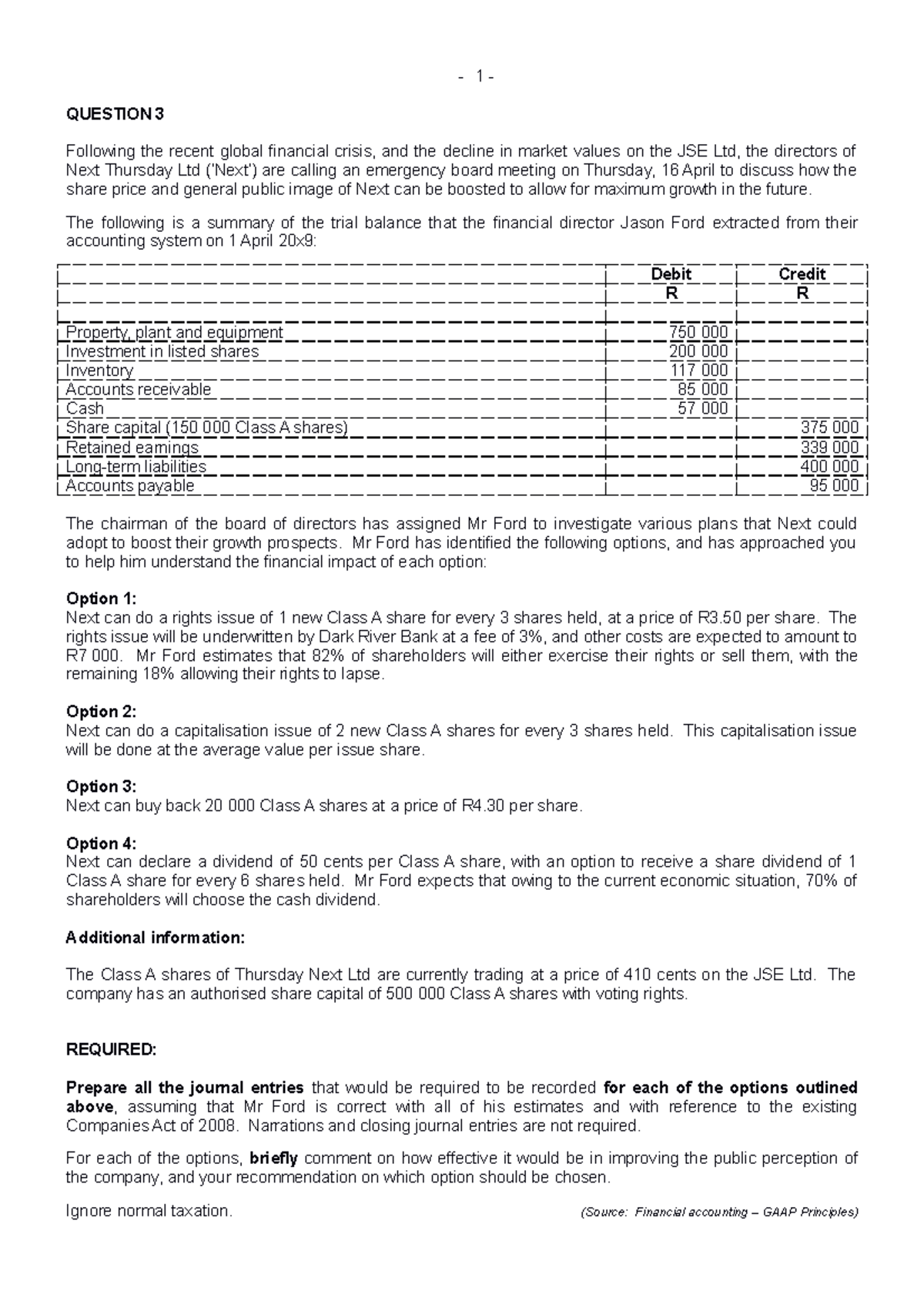 2023 Tutorial Question and Solution Exercise 3 (Companies) - 1 ...