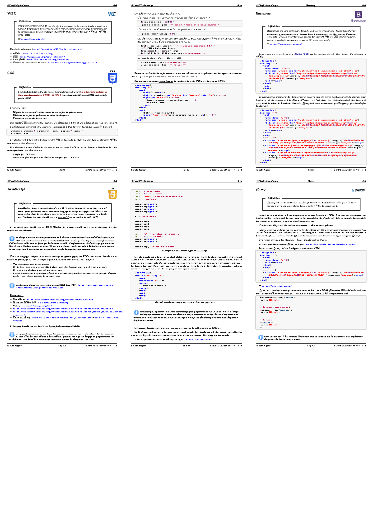 Html/css/java Script Web - HTML/CSS/JavaScript Web W3C W3Clucratif ...
