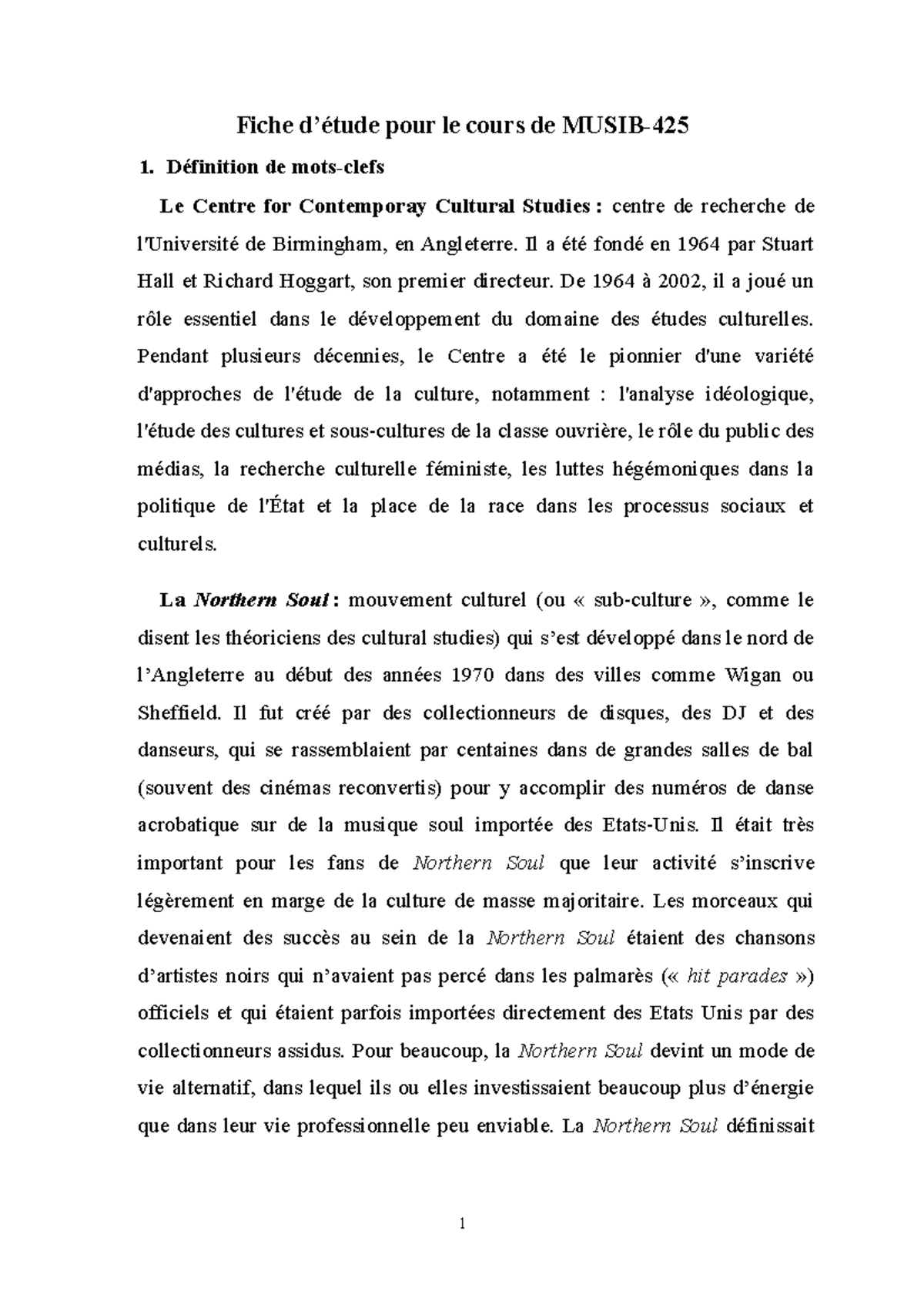 Fiche d'étude MUSI-B425 - Fiche d’étude pour le cours de MUSIB ...