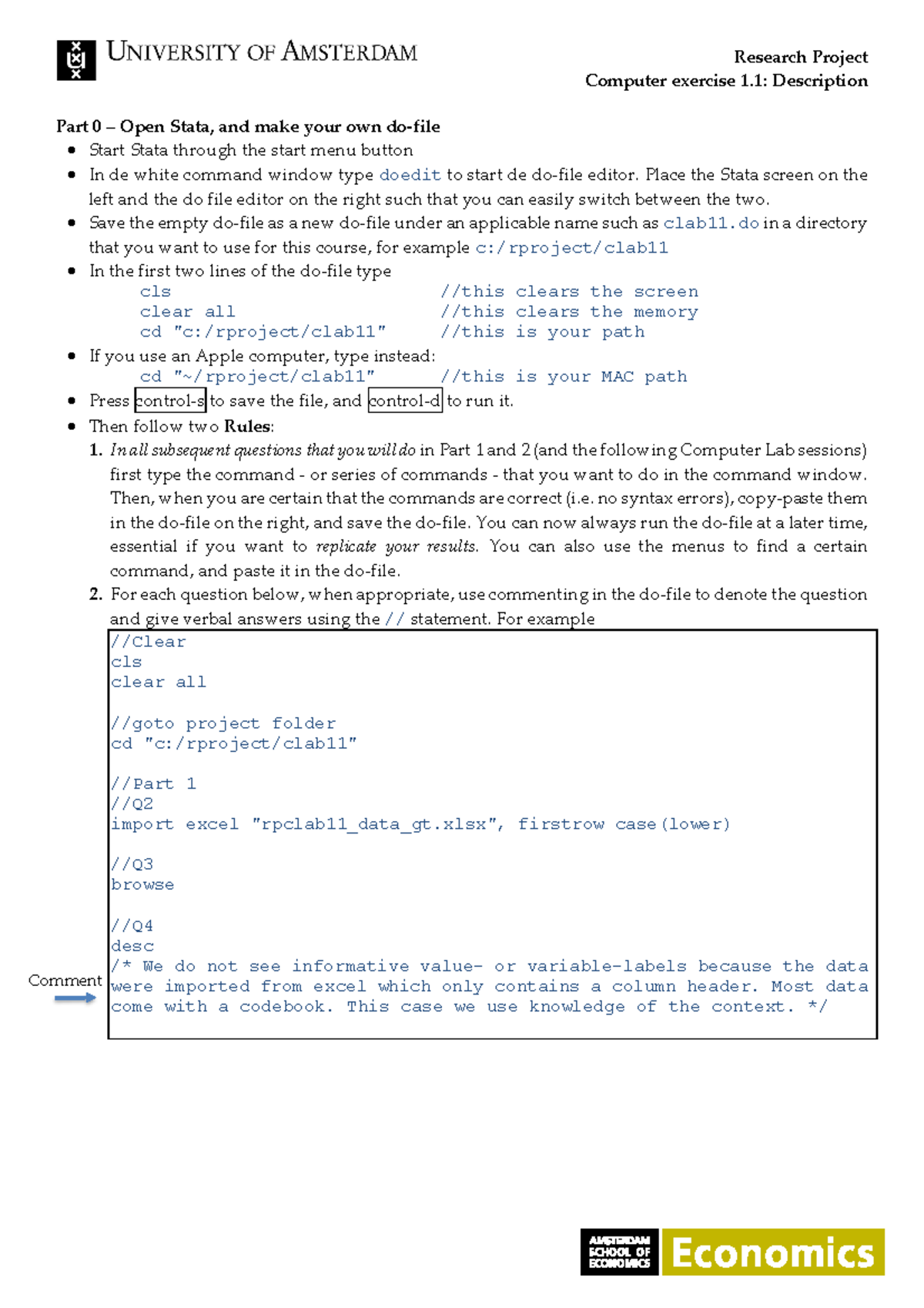 Rpclab 11 first set of computer lab exercises - Research Project ...