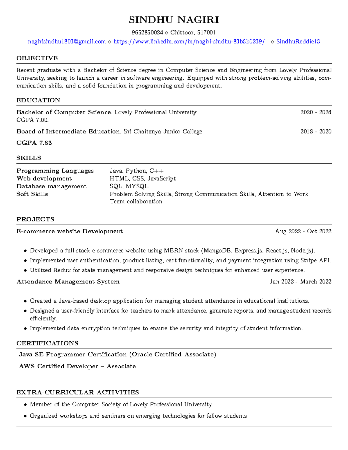 Faangpath Simple Template 5 - SINDHU NAGIRI 9652850024 ⋄ Chittoor ...