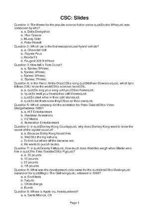 CSC257 Lab 1 - CSC: Paper Question 1: According to Algonquian folklore ...