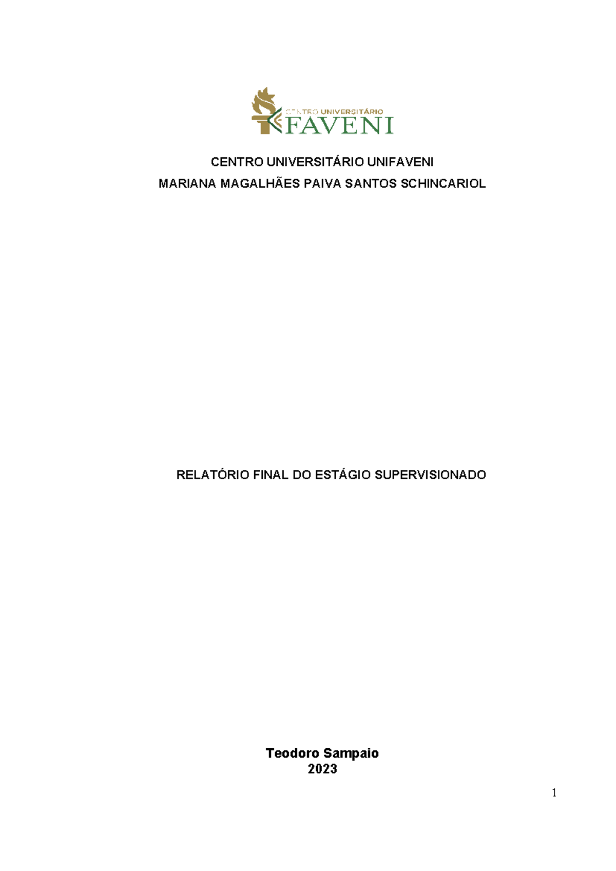 Estágio De Artes Visuais Pronto Faveni - RETOEDU