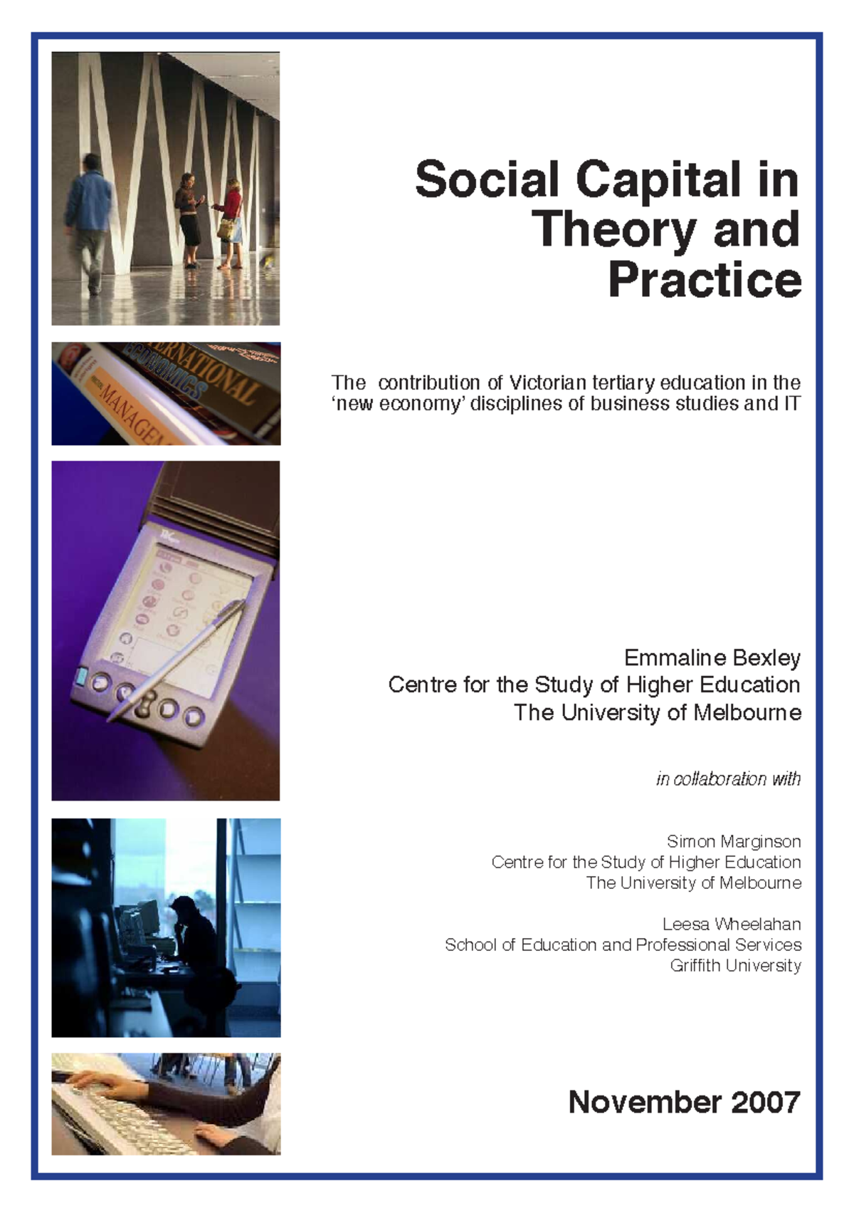 Social capital in theory and practice - Social Capital in Theory and ...