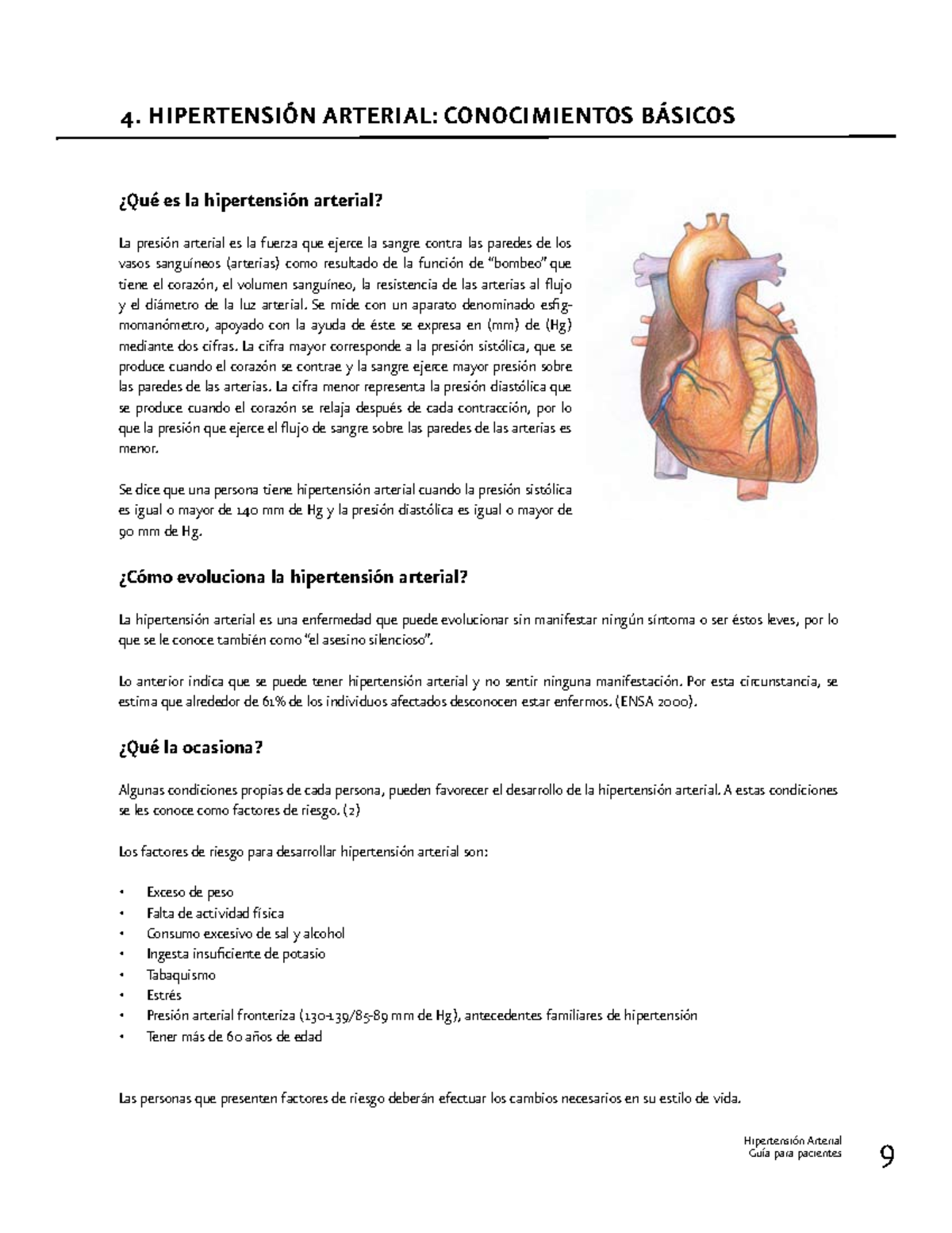 Guia Pacientes HTA - guía de HTA - Hipertensión Arterial 4 ...