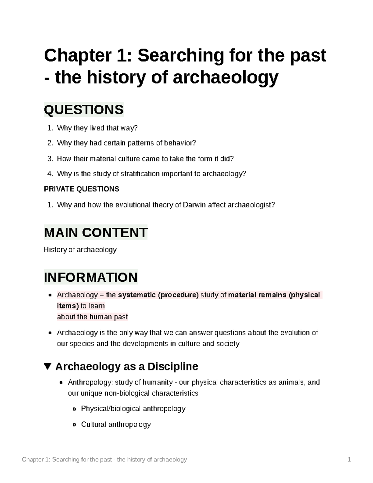 Chapter 1 Searching for the past - the history of archaeology - Chapter ...