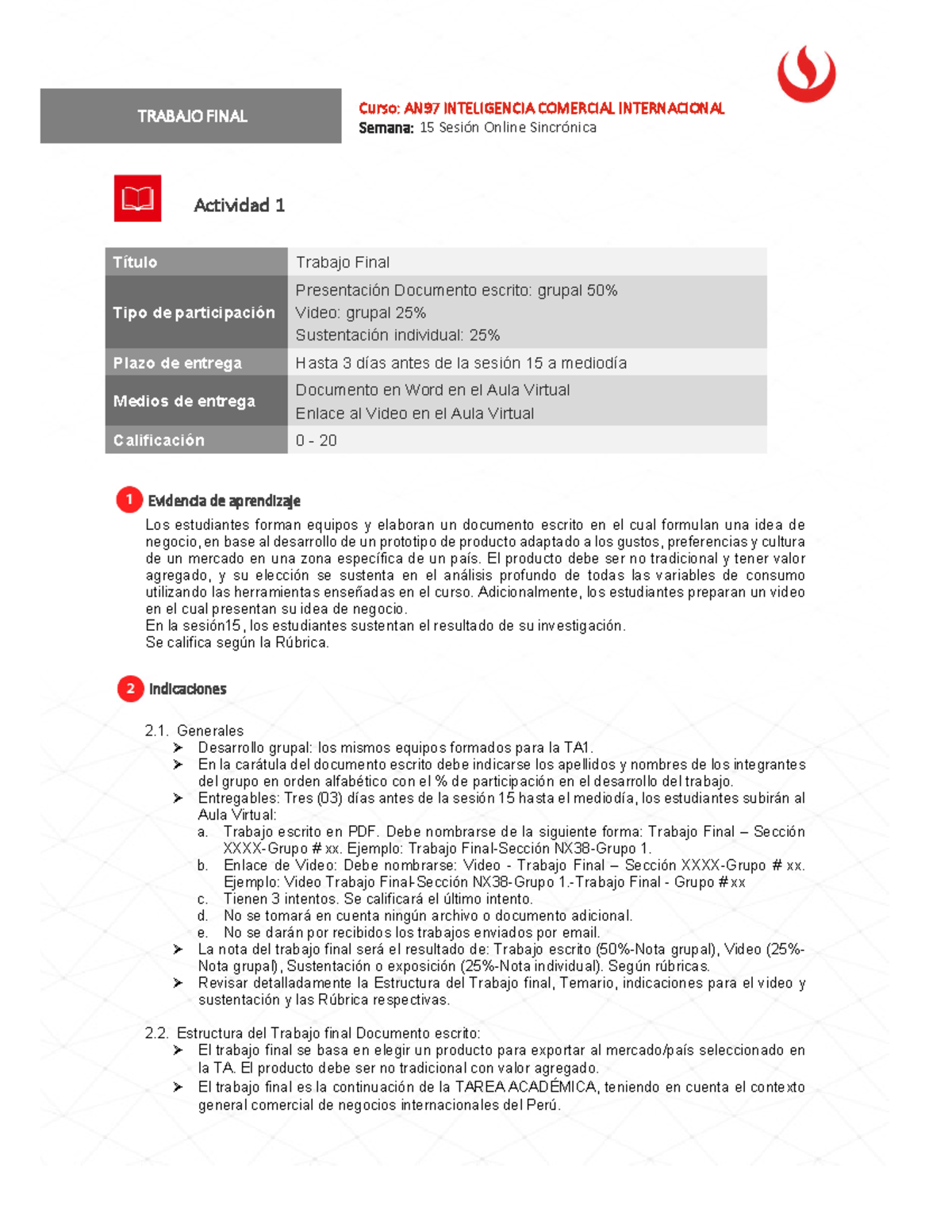 Trabajo Final An97 Inteligencia Comercial Internacional 2021 Los