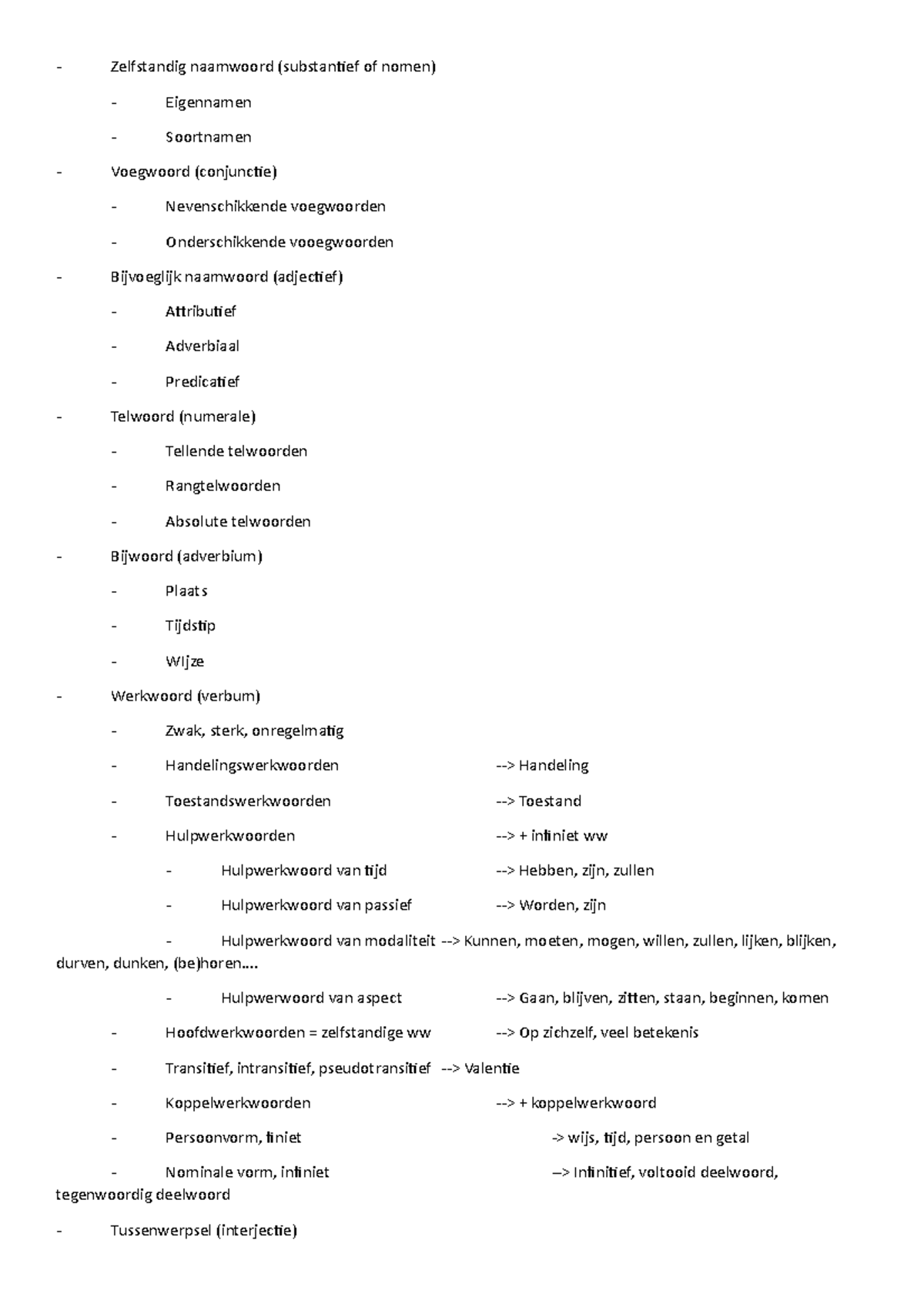 Begrippen - Zelfstandig naamwoord (substantief of nomen) Eigennamen ...