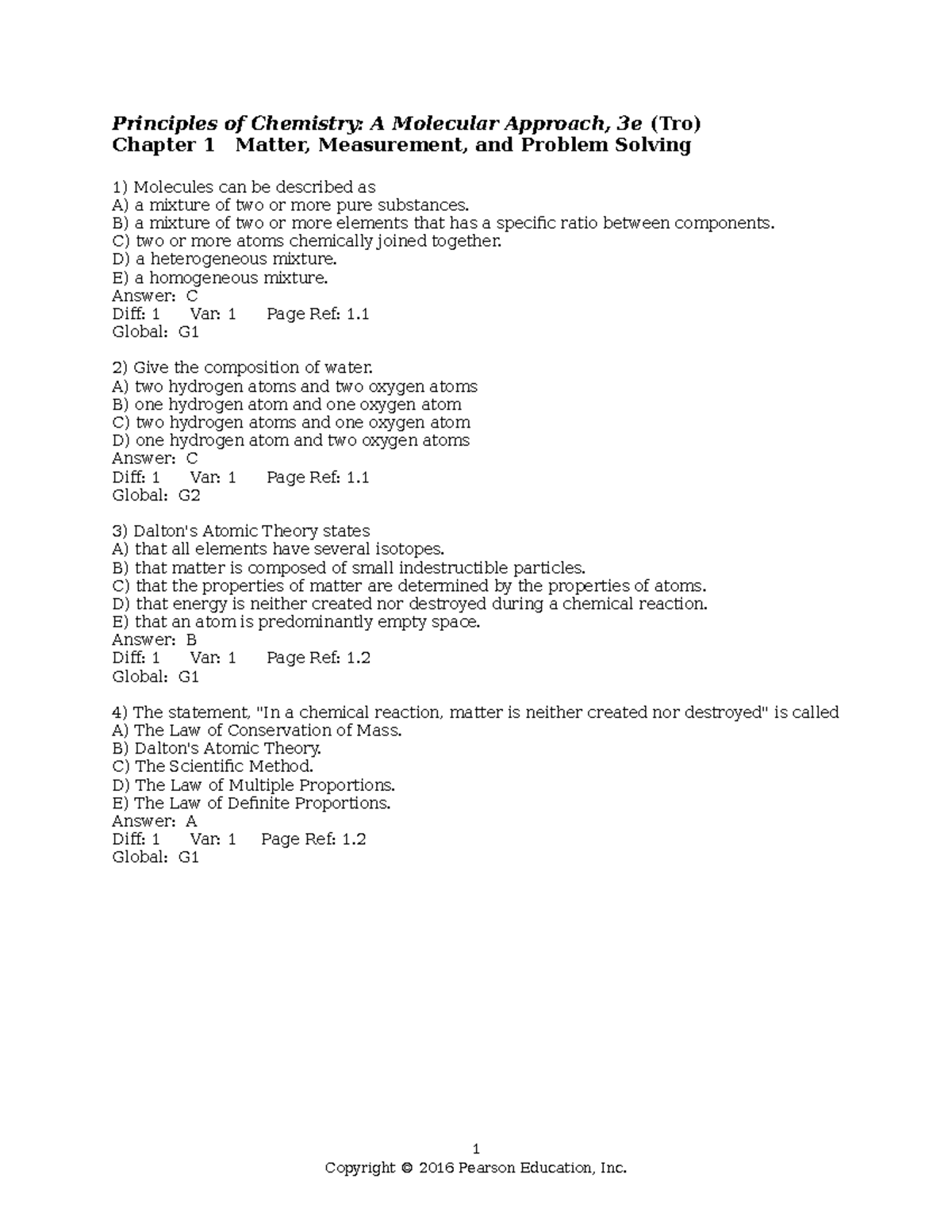 Chapter 01 - practice - Principles of Chemistry: A Molecular Approach ...