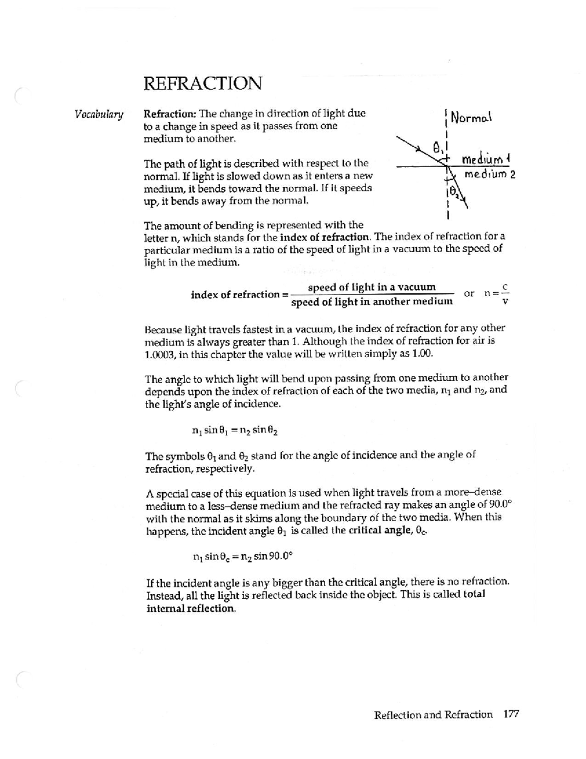 Refraction and Reflection - PHYS 231L - Studocu