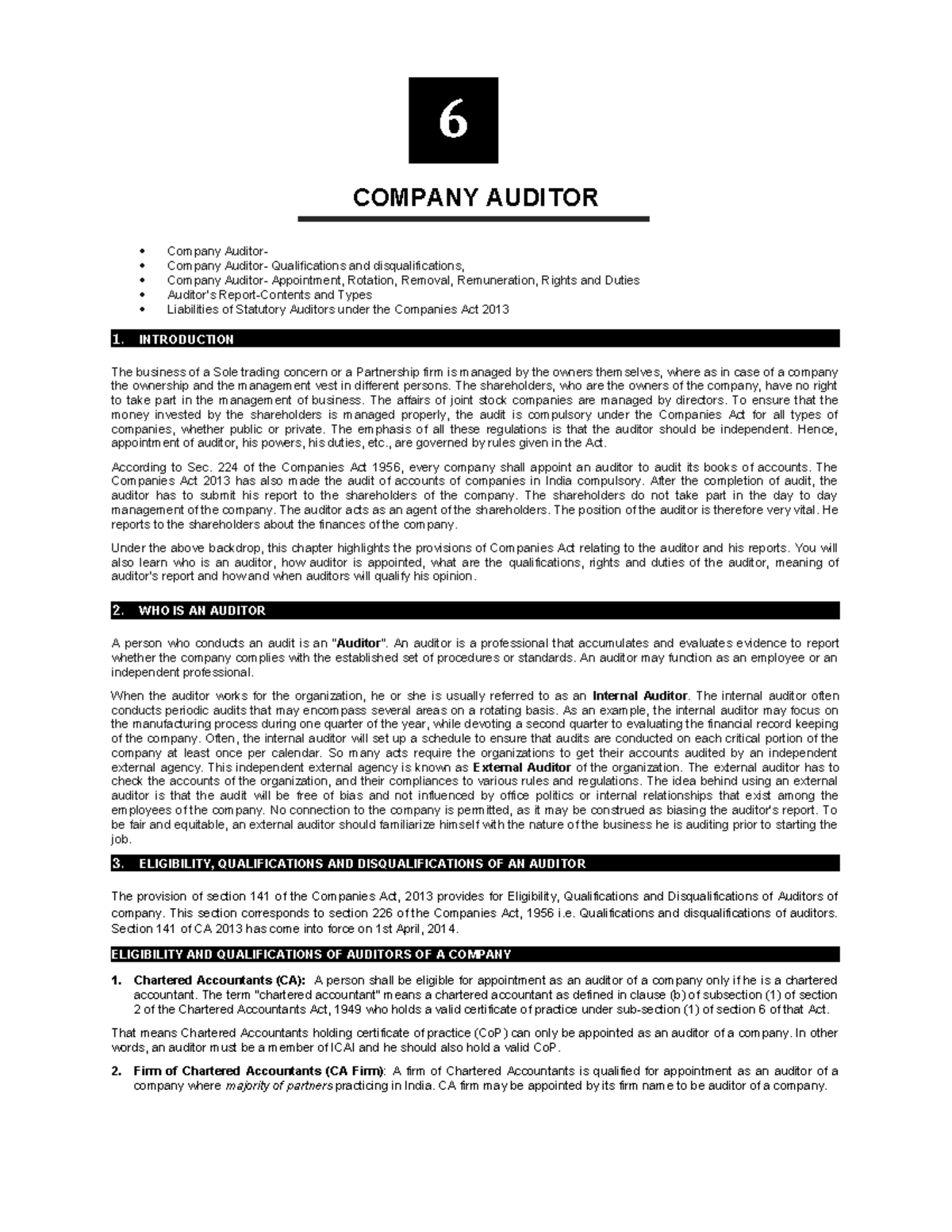 365101411 6 audit of Limited Companies - COMPANY AUDITOR Company ...