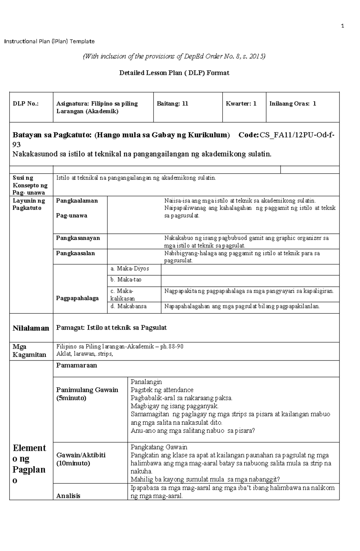 Q1 PL2 a-c (Akademik)doc - Instructional Plan (iPlan) Template (With ...