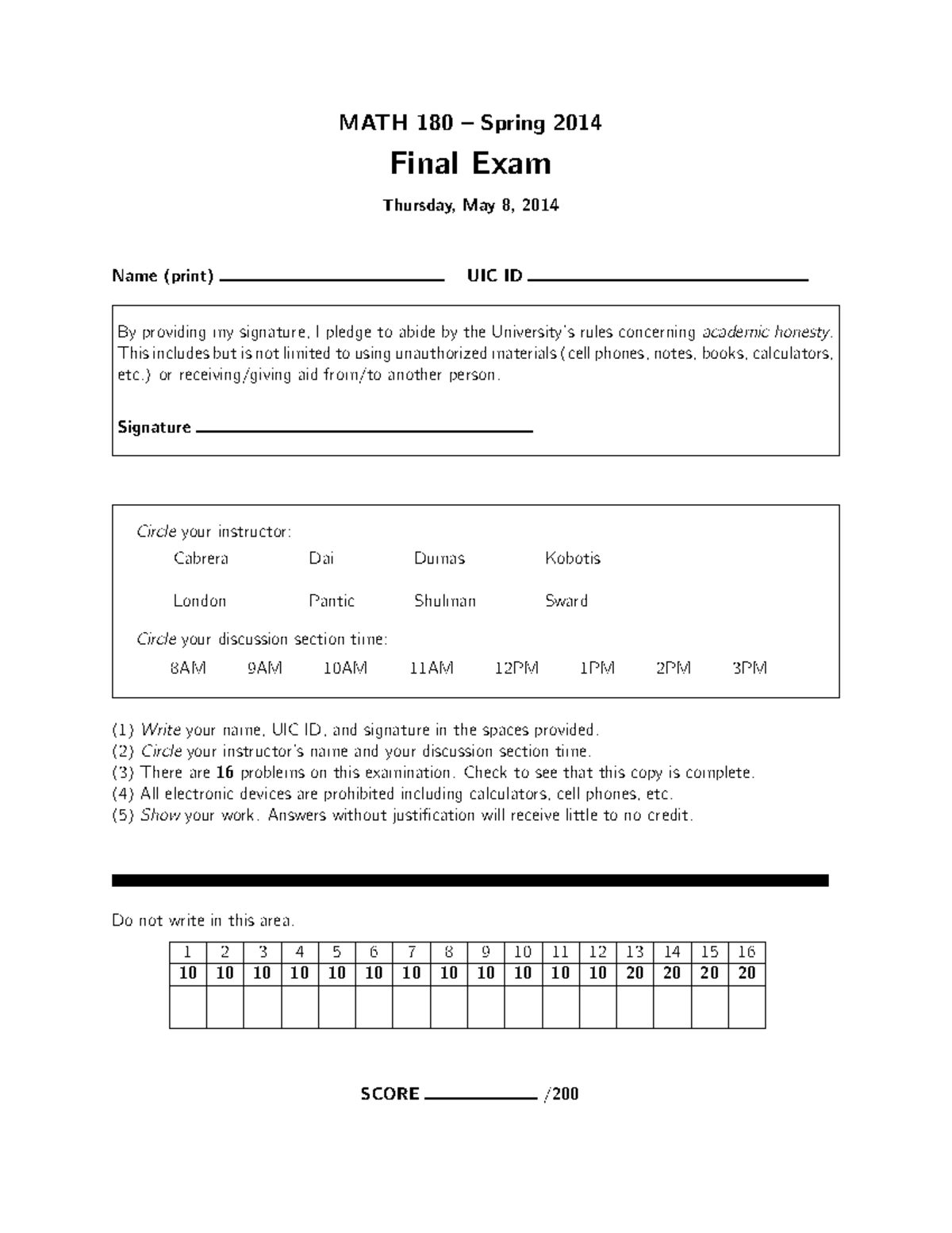 Math180 final spring 2014 - ④ ♣r ♥ ♥ ① ♠ rs ② ② ♠ ♣r ♥t - Studocu