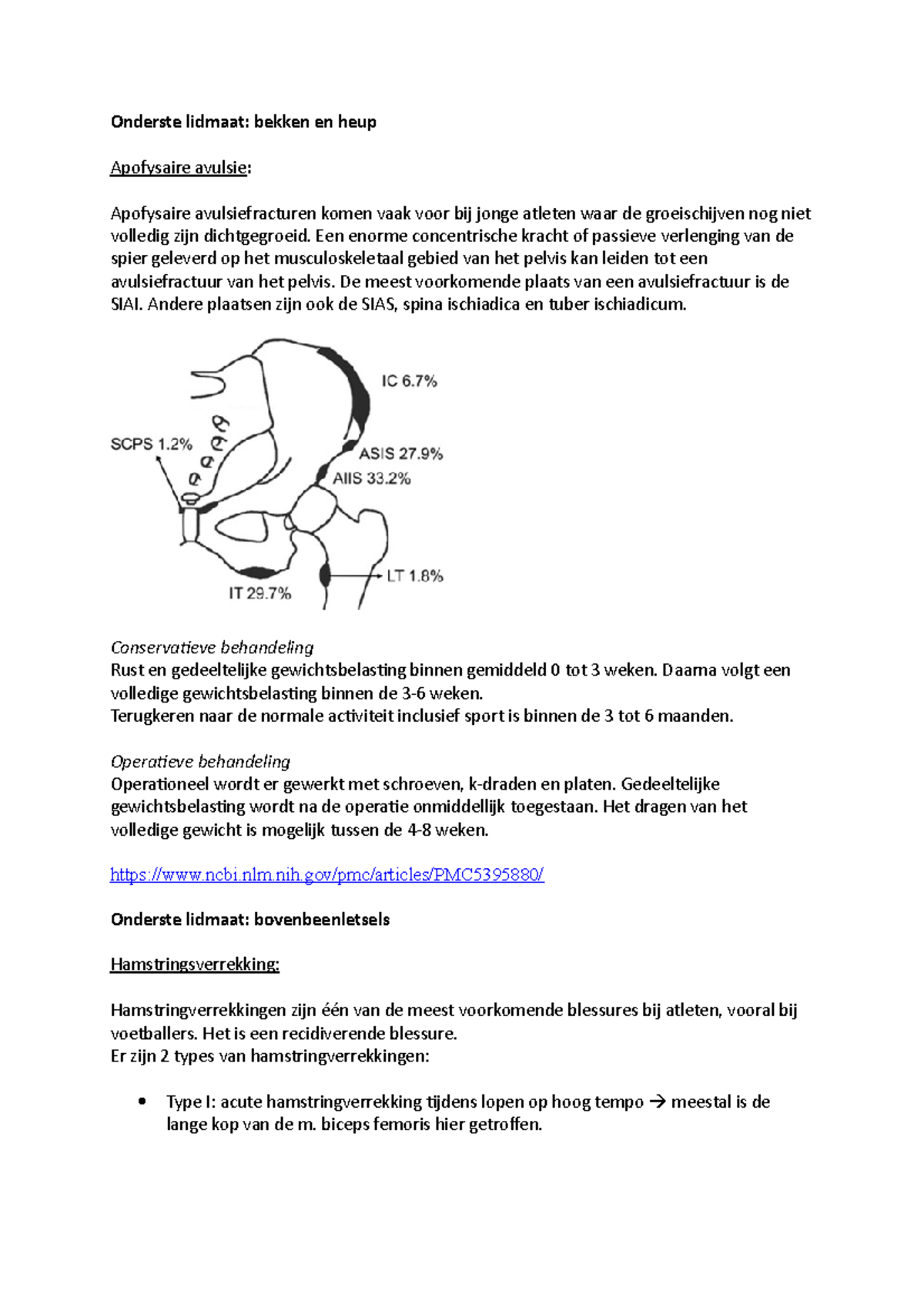 Onderste lidmaat: apofysaire avulsie - Onderste lidmaat: bekken en heup ...
